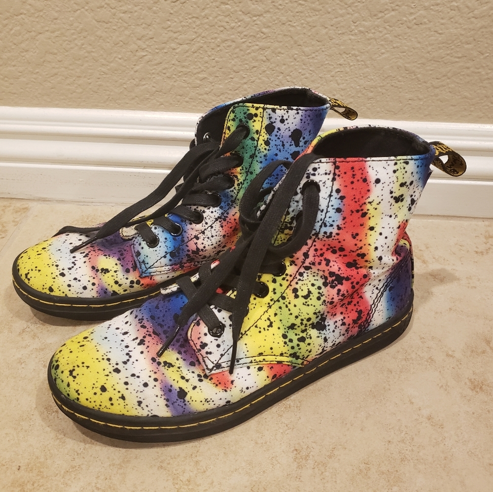 Doc Martens Airwalk Rainbow Splatter Hackney Women’s … - Gem
